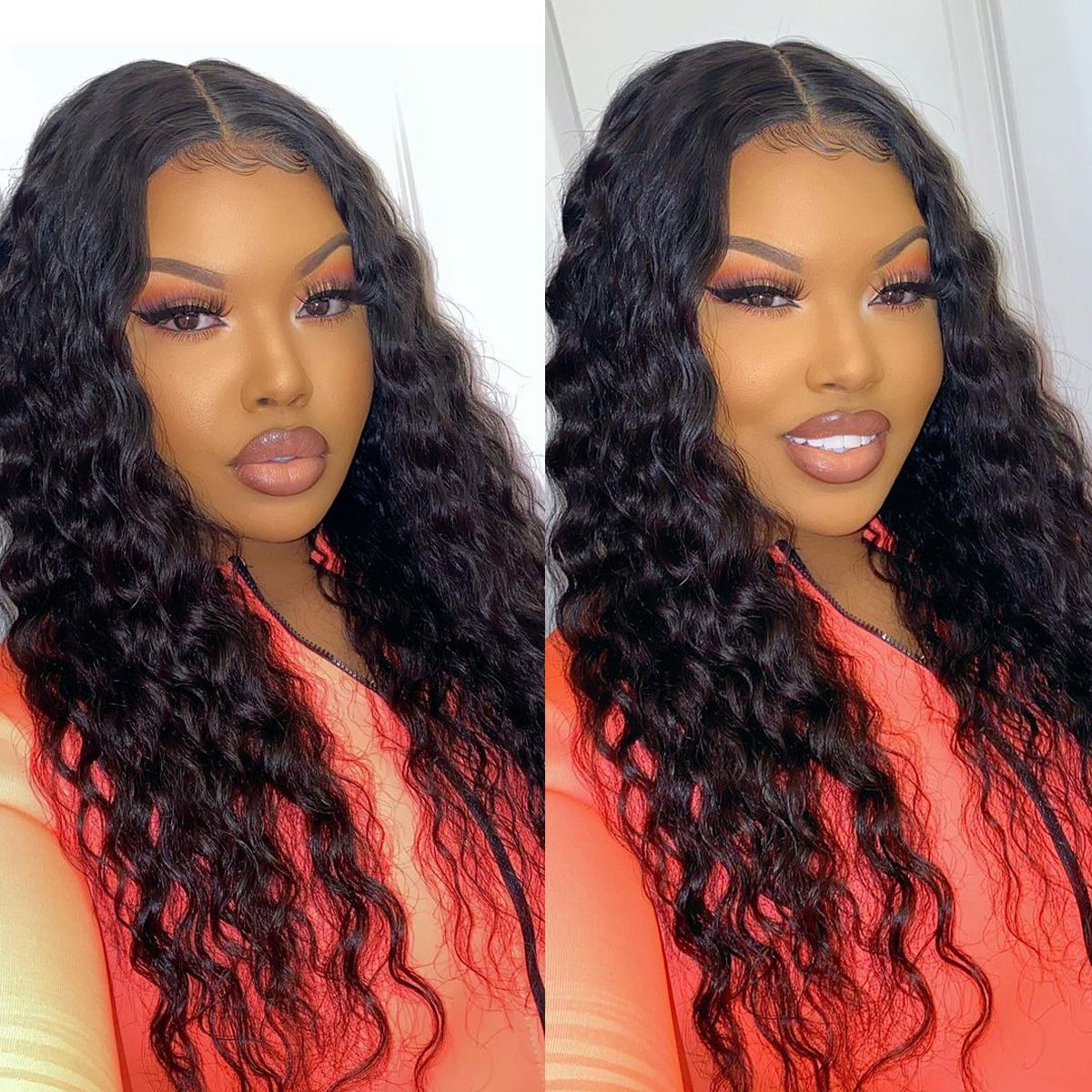 5×5 HD Transparent Lace Closure Wigs High Quality Loose Deep Wave 6×6 ...